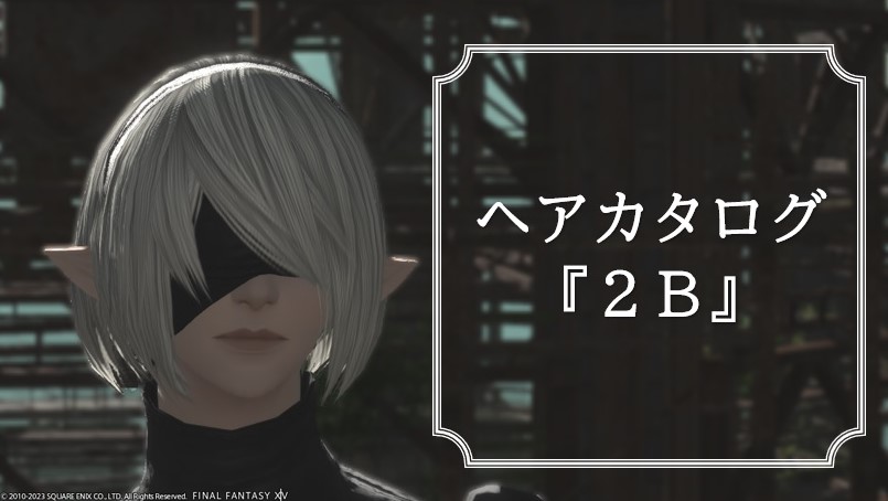 【FF14】2Bの髪型!!ヘアカタログ『2B』の見た目と入手方法 | カブりんのエオルゼア冒険譚